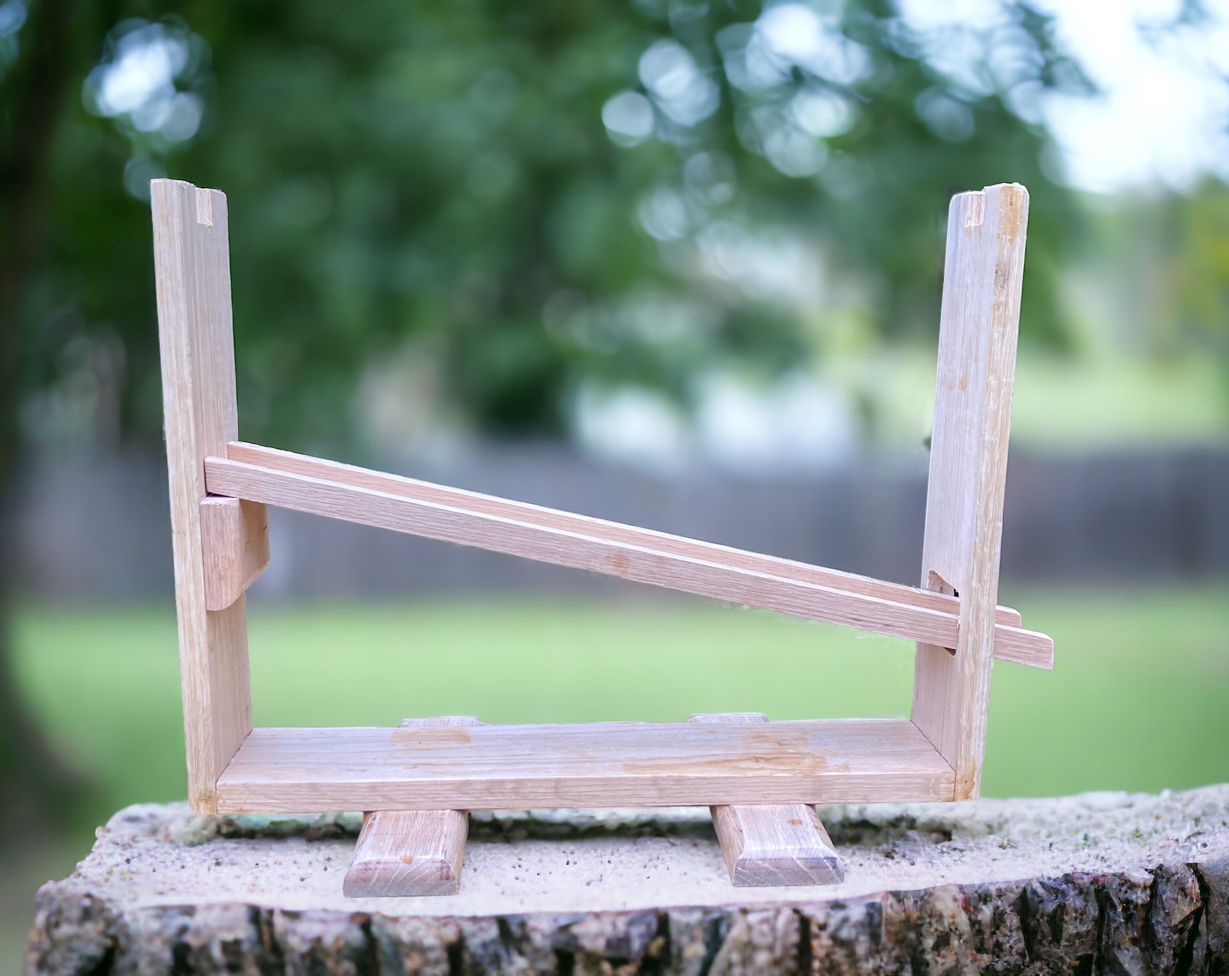 Display stand for a full honeycomb frame. Handmade from Red Oak wood ...